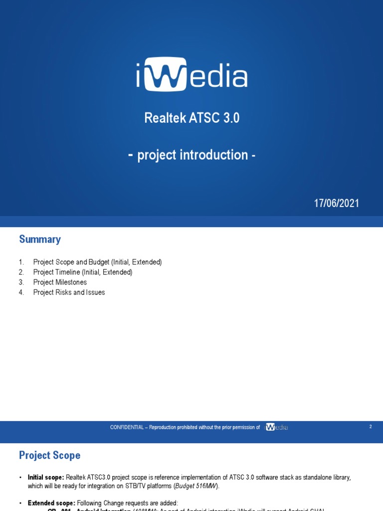 Realtek ATSC 3.0 Project Introduction | PDF | Software Release Life ...