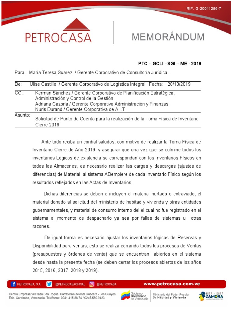 Modelo de Memos | PDF | Procesos de negocio | Business