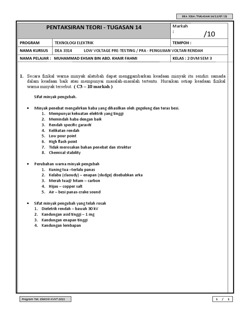 Kertas Tugasan 14 3314 | PDF