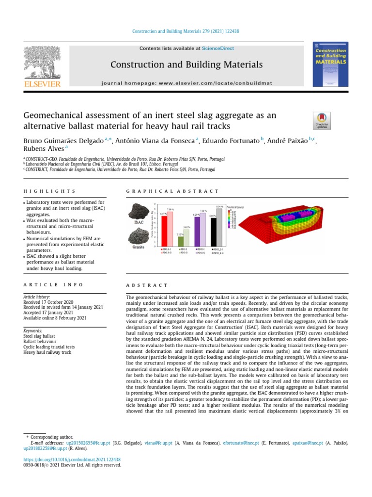 Geomechanical Assessment of An Inert Steel Slag Aggregate As An ...