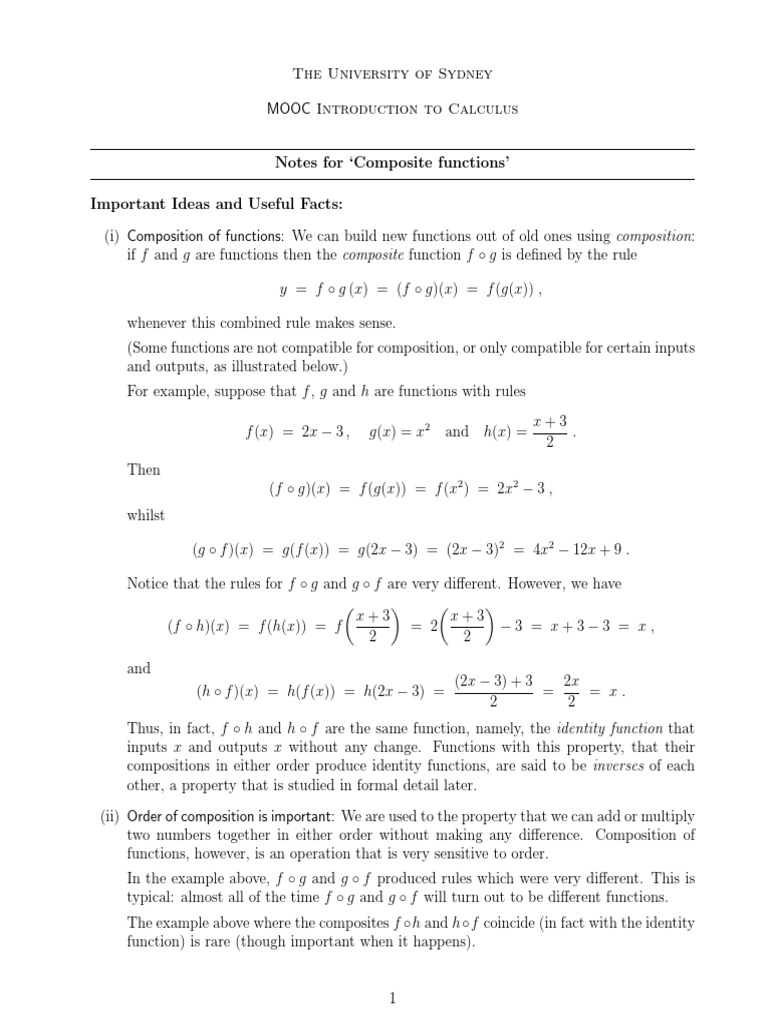 Module 2 Composite Functions | PDF | Square Root | Function (Mathematics) Module 2 Composite Functions | PDF | Square Root | Function (Mathematics)