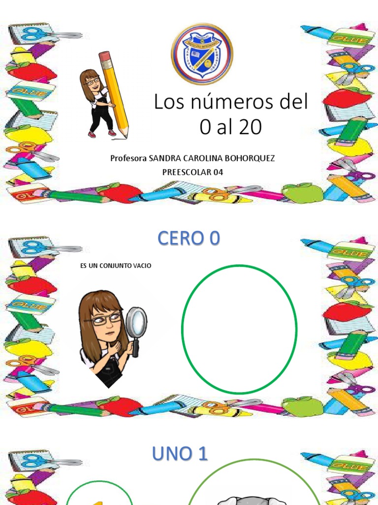 Los Números Del 0 Al 20 | PDF