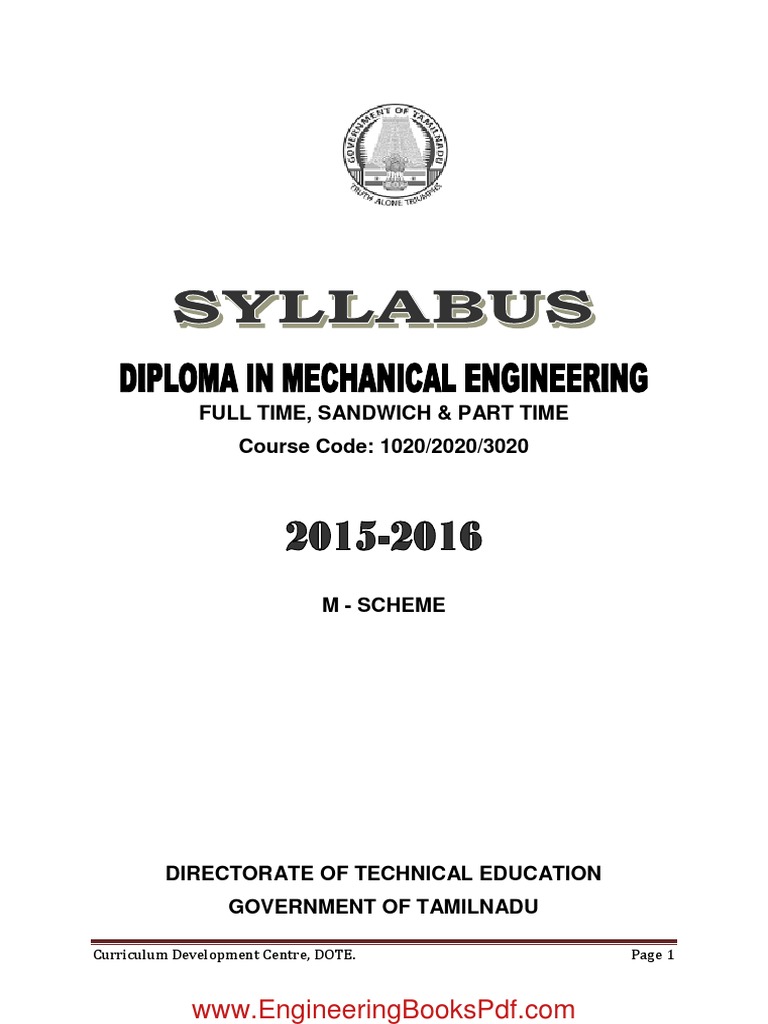 Diploma in Mechanical Engineering by M SCHEME | PDF | Automation | Machines