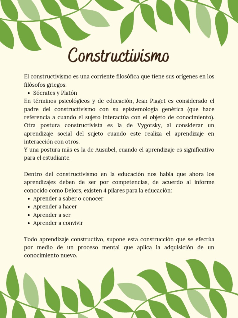 Constructivism o | PDF | Filosofía