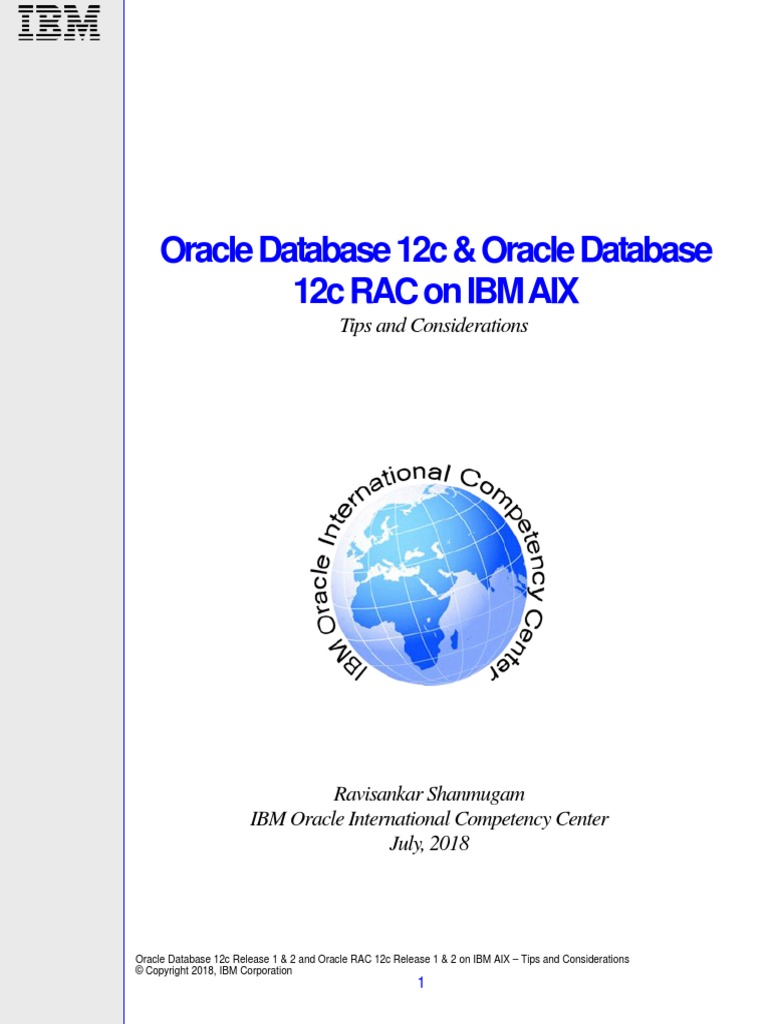 Oracle Database 12c & Oracle Database 12C Rac On Ibm Aix: Tips and ...