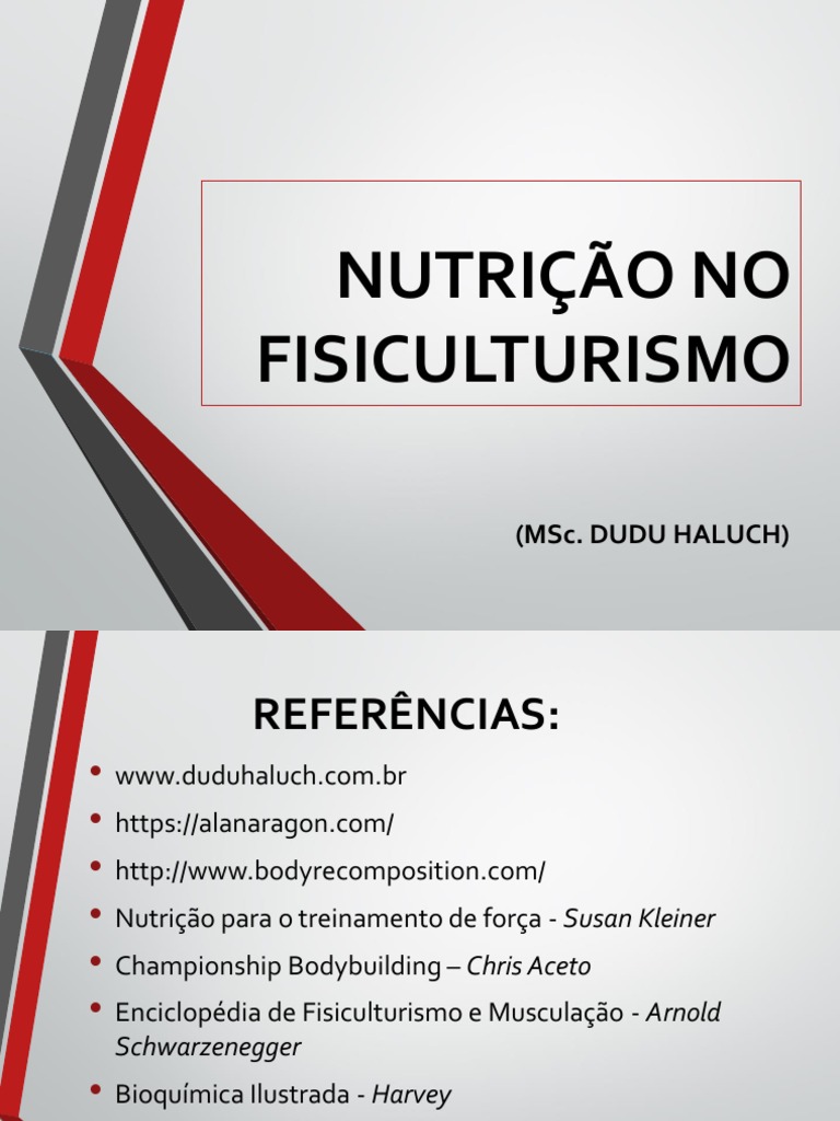 Dudu Haluch - Nutrição No Fisiculturismo | PDF | Vitamina | Ácido graxo ...