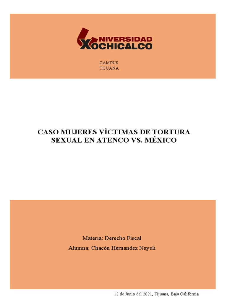 Caso Atenco Vs Mexico | PDF | Convenio europeo de derechos humanos | La violencia contra las mujeres