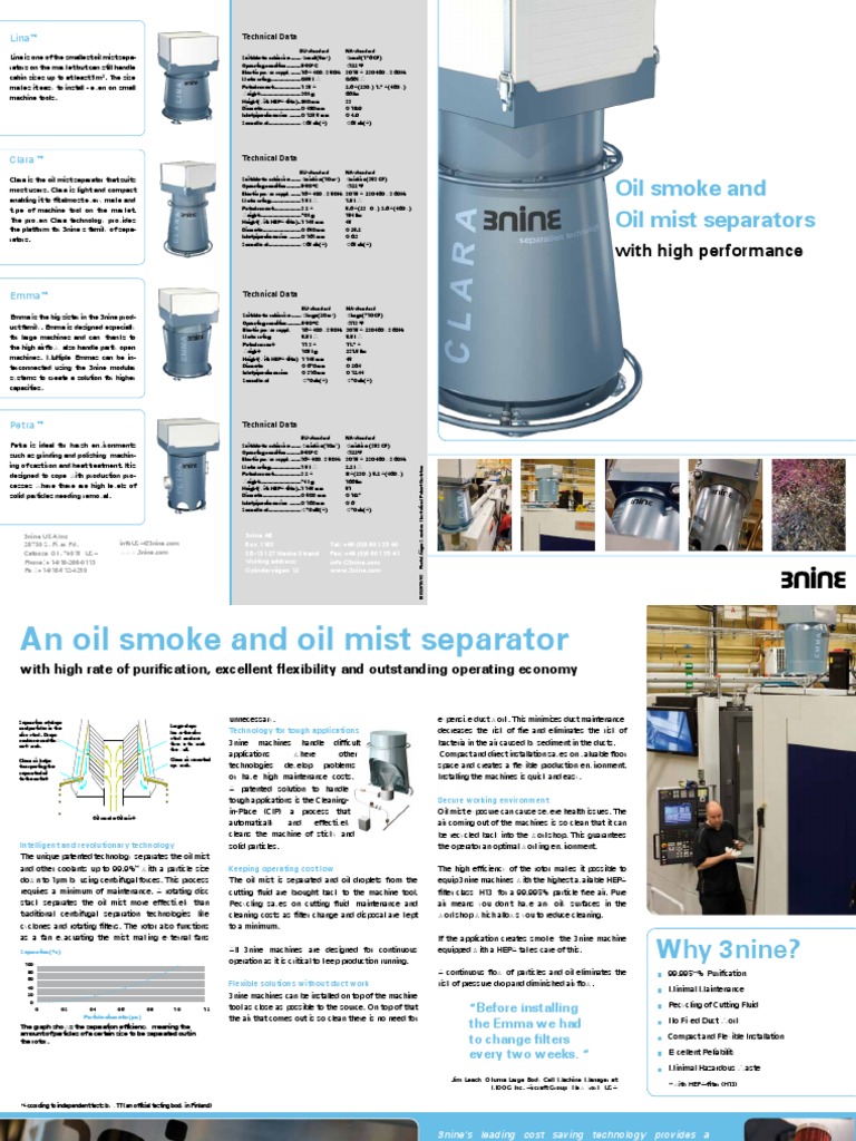 Oil Smoke and Oil Mist Separators: With High Performance | Download ...