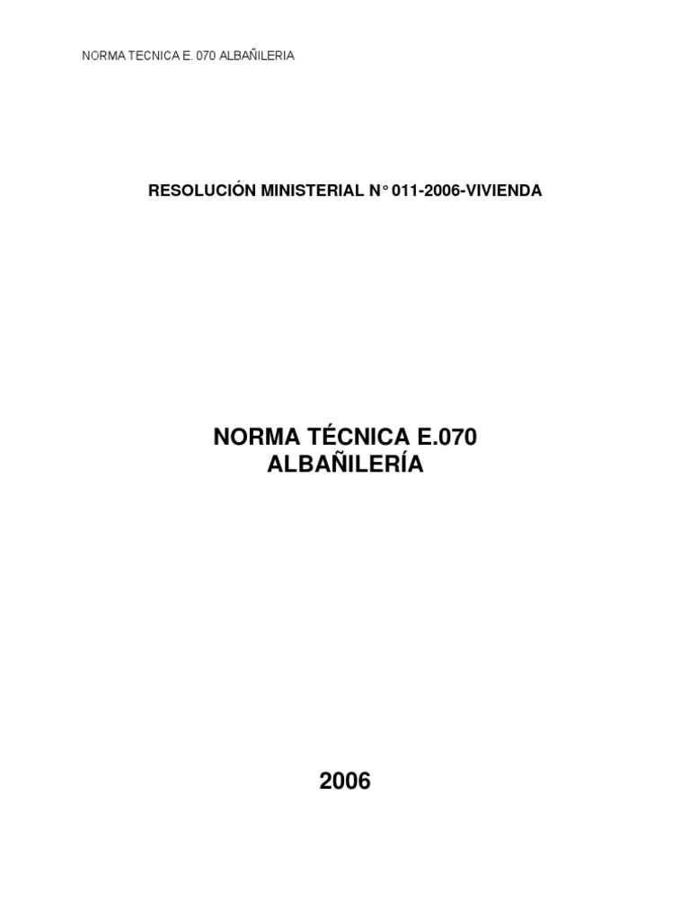 Norma E-070 | PDF