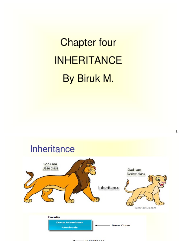 Chapter4 Inheriance | PDF | Inheritance (Object Oriented Programming) | Class (Computer Programming)