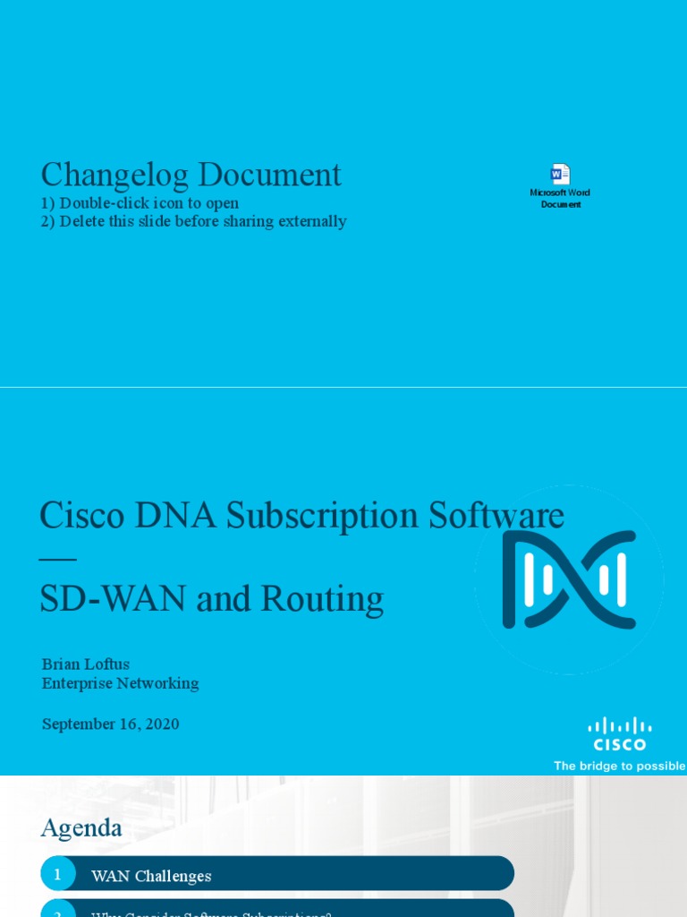 Dna Software Routing Subscription | PDF | Cisco Systems | Cloud Computing