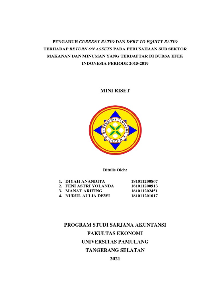 Mini Riset Kelompok 1 - 06sakm009 | PDF