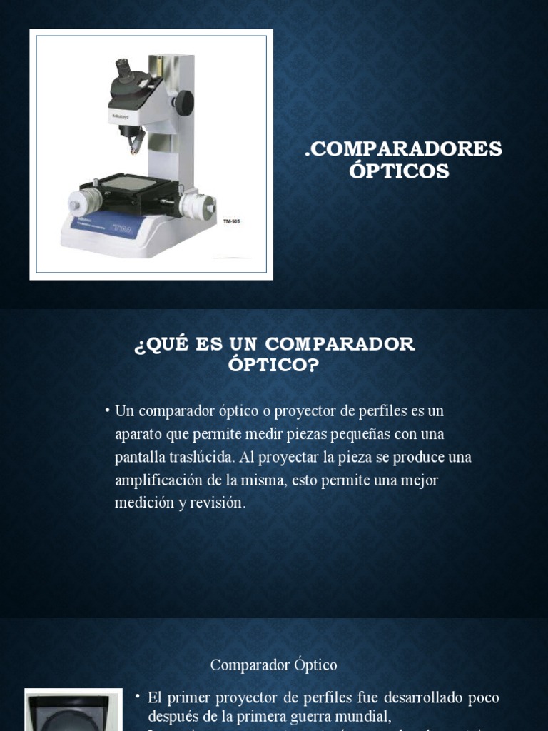 Comparador Óptico: Medición Precisa | PDF | Óptica | Medición