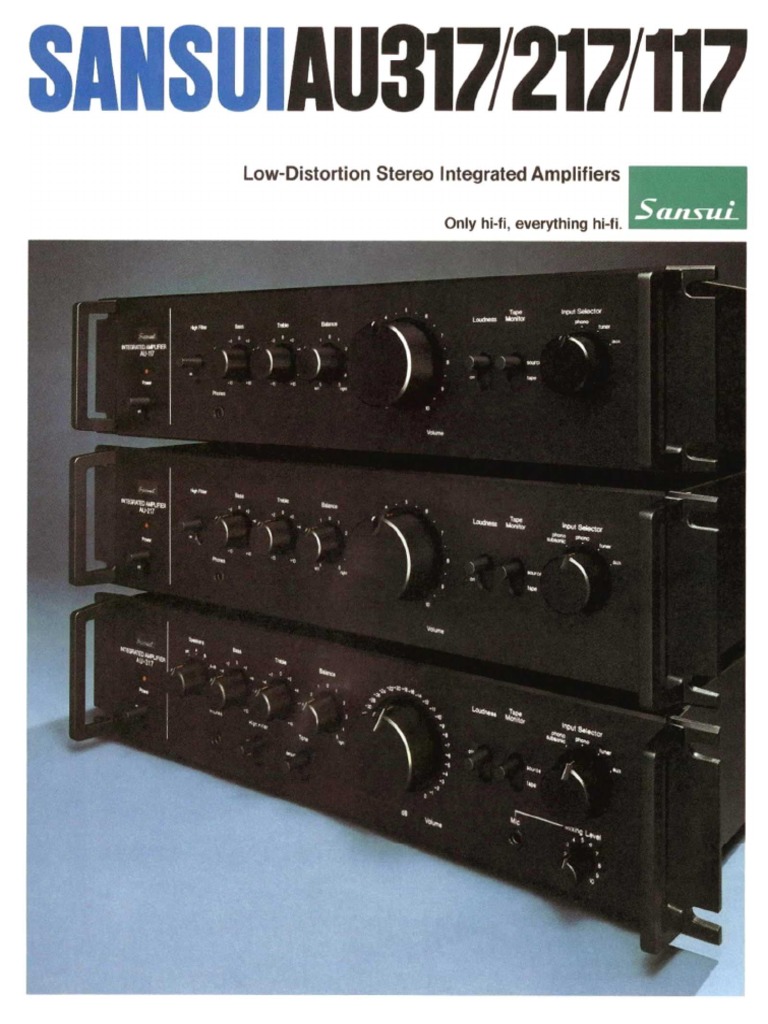 Sansui AU-317 Brochure | PDF