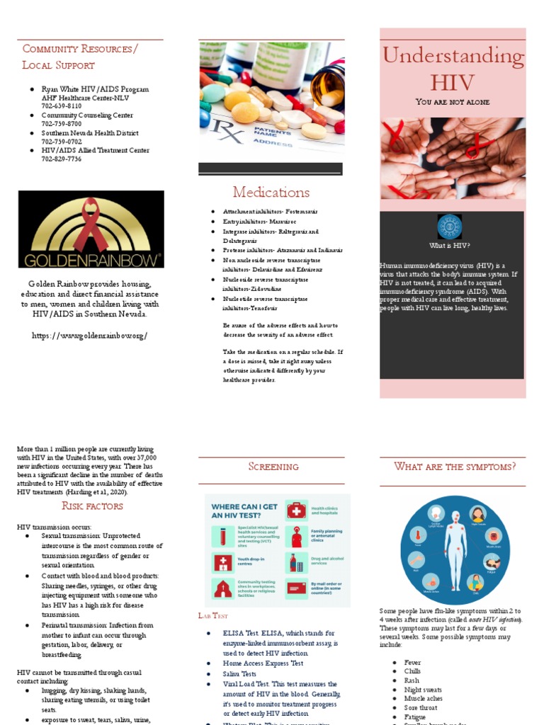 Hiv Group Presentation Brochure | PDF | Hiv/Aids | Hiv