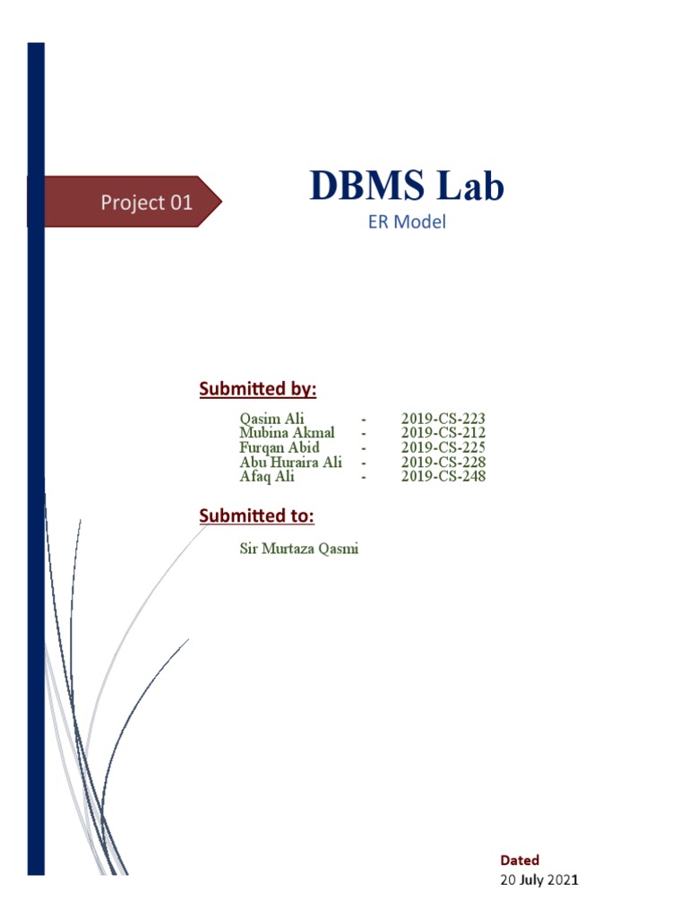 Dbms Lab: Project 01 | PDF | Databases | Information Retrieval