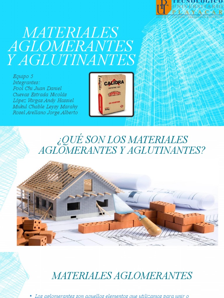 Aglomerantes y Aglutinantes en Construcción | PDF | Hormigón | Cemento