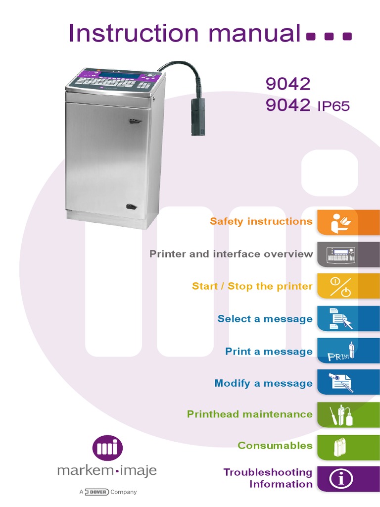 Impressora 9042 - Instruction Manual - en | PDF | Menu (Computing) | Printer (Computing)