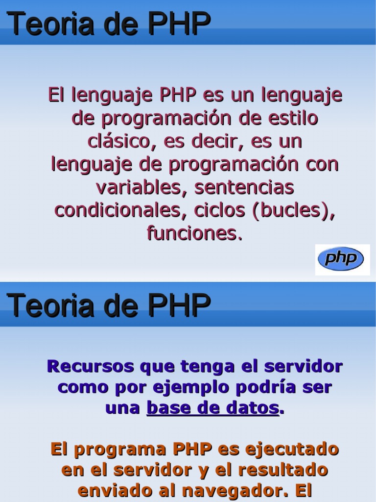 Repaso de PHP | PDF | Php | Servidor web