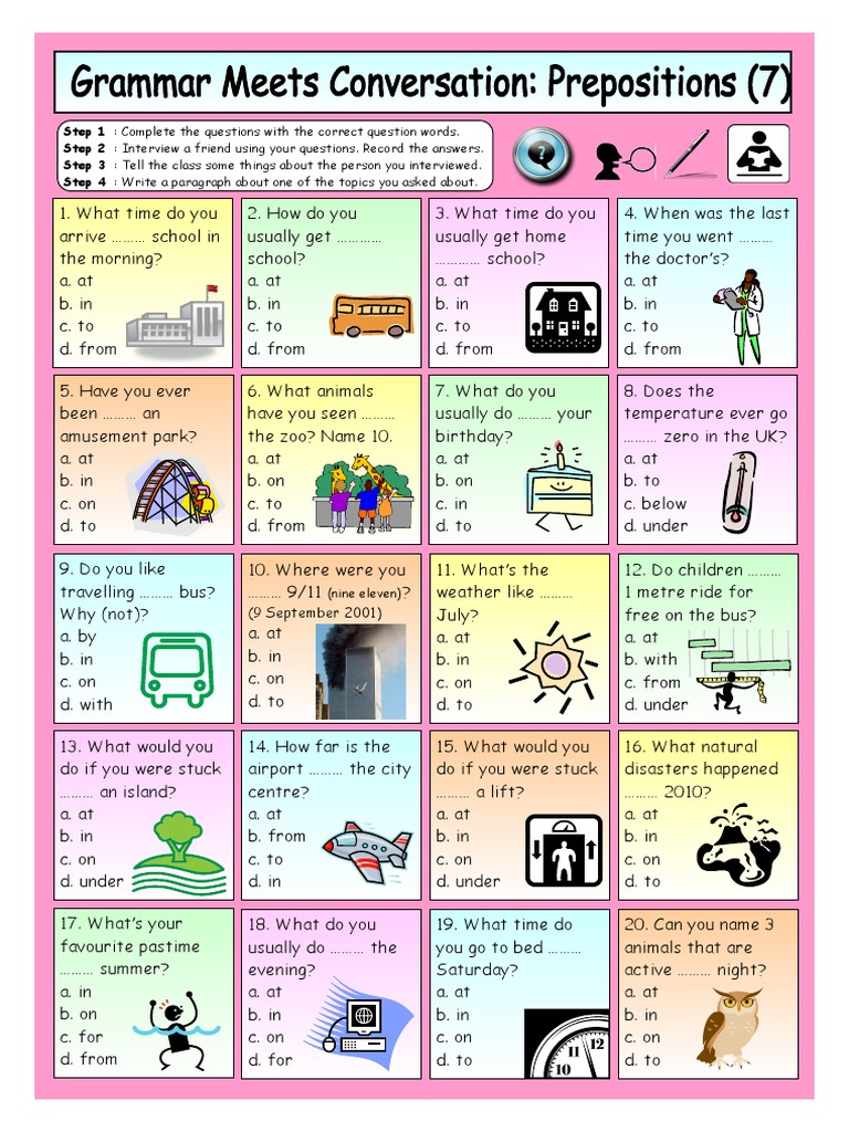 Prepositions of Place Ex 1 | PDF | Language Arts & Discipline | Young Adult