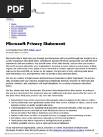 Microsoft Privacy Statement - Microsoft Privacy | PDF | Http Cookie ...