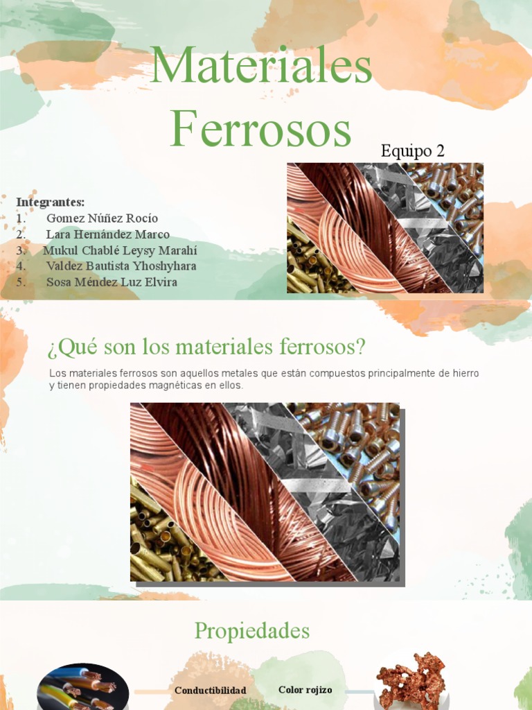 Materiales Ferrosos Corregido | PDF | Acero | Fundición