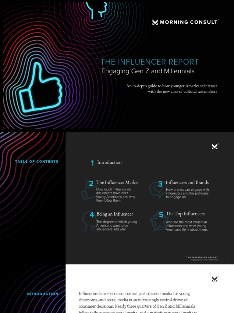 The Influencer Report Engaging Gen Z and Millennials | PDF | Social ...