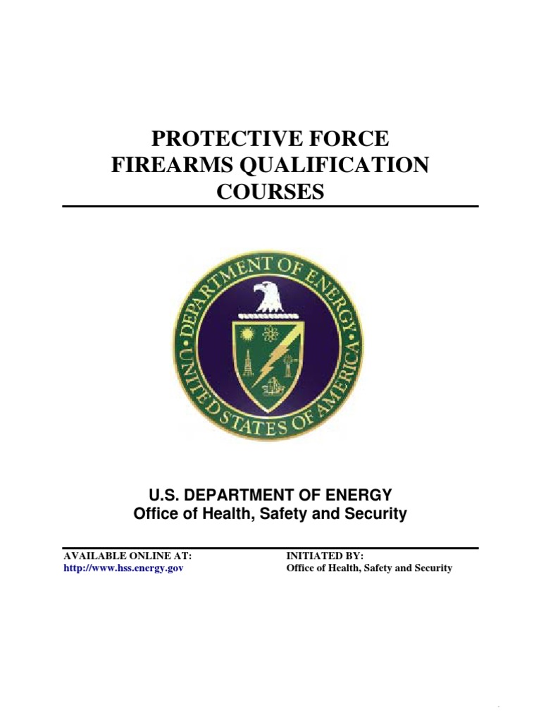 DOE Protective Force Firearms Courses | PDF | Shooting | Firearms