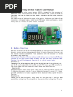 Circulation Timing Circuit Switch Relay Module Model: XY-LJ02 User ...