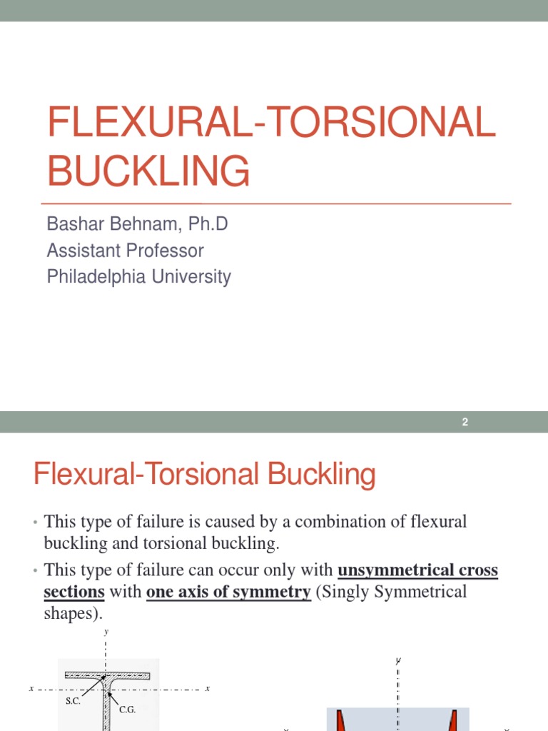 Flexural-Torsional Buckling | PDF | Buckling | Strength Of Materials