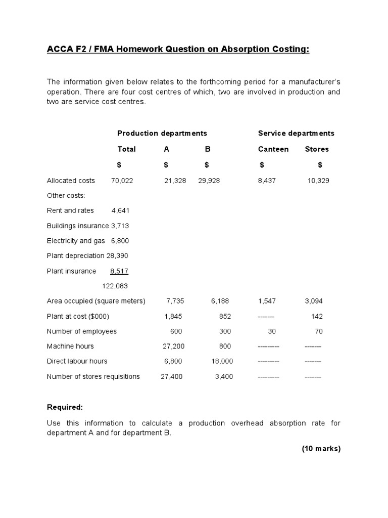 Cost Allocation Apportionment | PDF | Business Economics | Economies