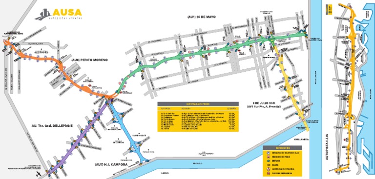 AUSA Mapa Autopistas | PDF