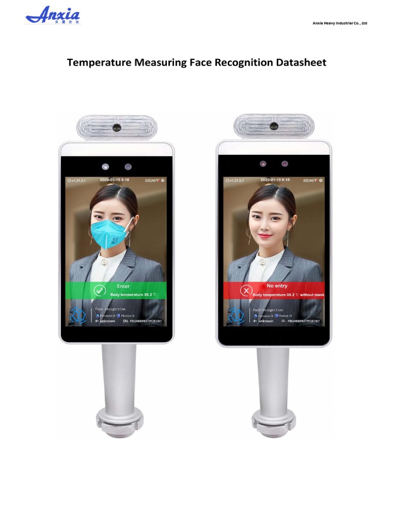 Temperature Measuring Face Recognition Datasheet | PDF | Camera ...