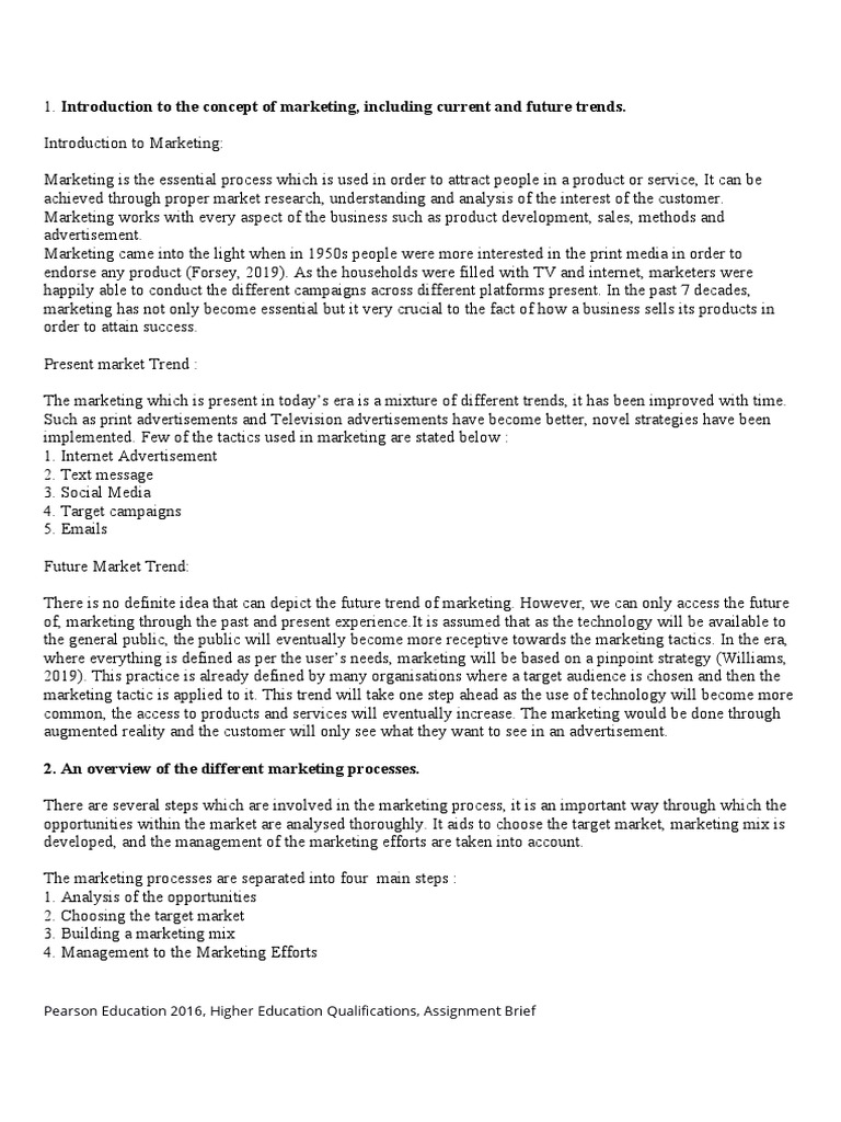 L4 Unit 2 Mkting Assignment-2019 (PART 1) | PDF | Marketing | Target ...