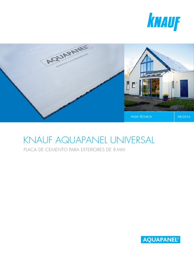Knauf Aquapanel Universal | PDF | Cemento | Química