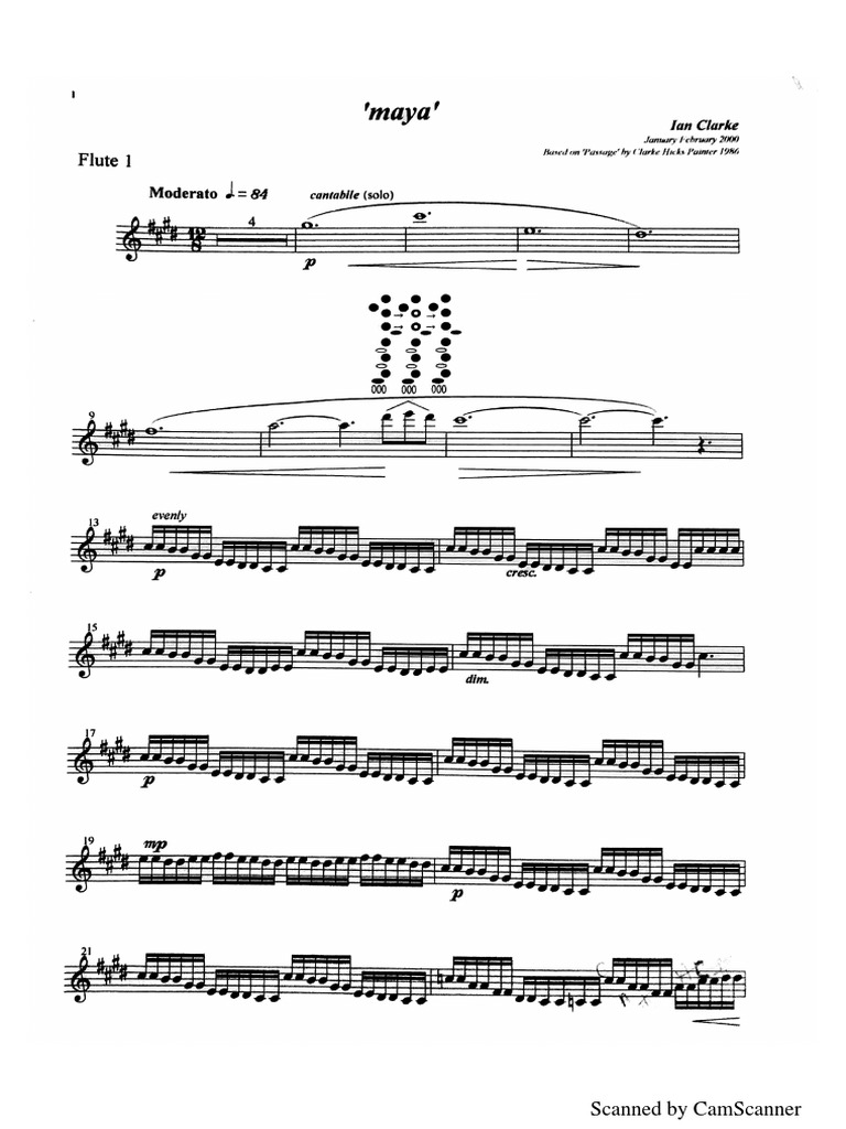 Maya - Flute 1 | PDF