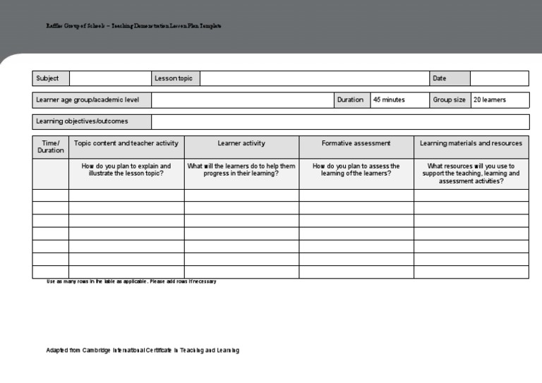 Rcs Hr Recruitment Lesson Plan Template Pdf