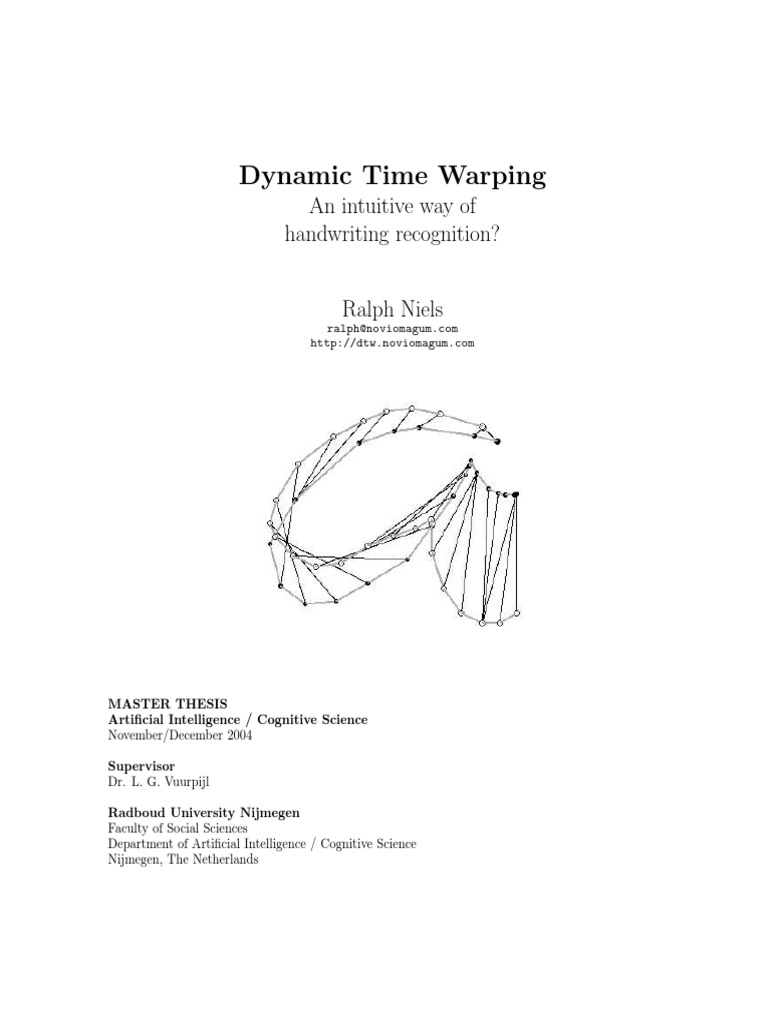 Dynamic Time Warping in Handwriting Recognition | PDF | Optical ...