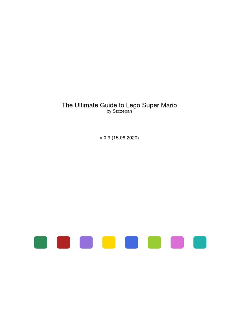 Ultimate Guide to Lego Super Mario Codes | PDF