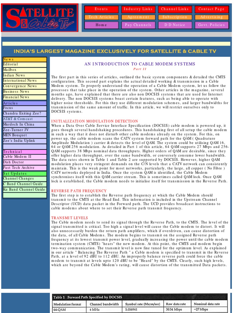 Cable Modem Part 2 | PDF | Cable Television | Modem