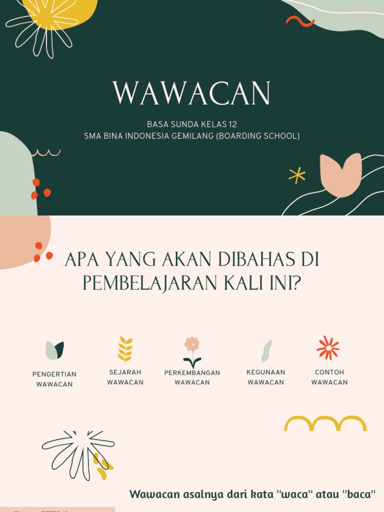 Materi Wawacan Bahasa Sunda Kelas 12 | PDF