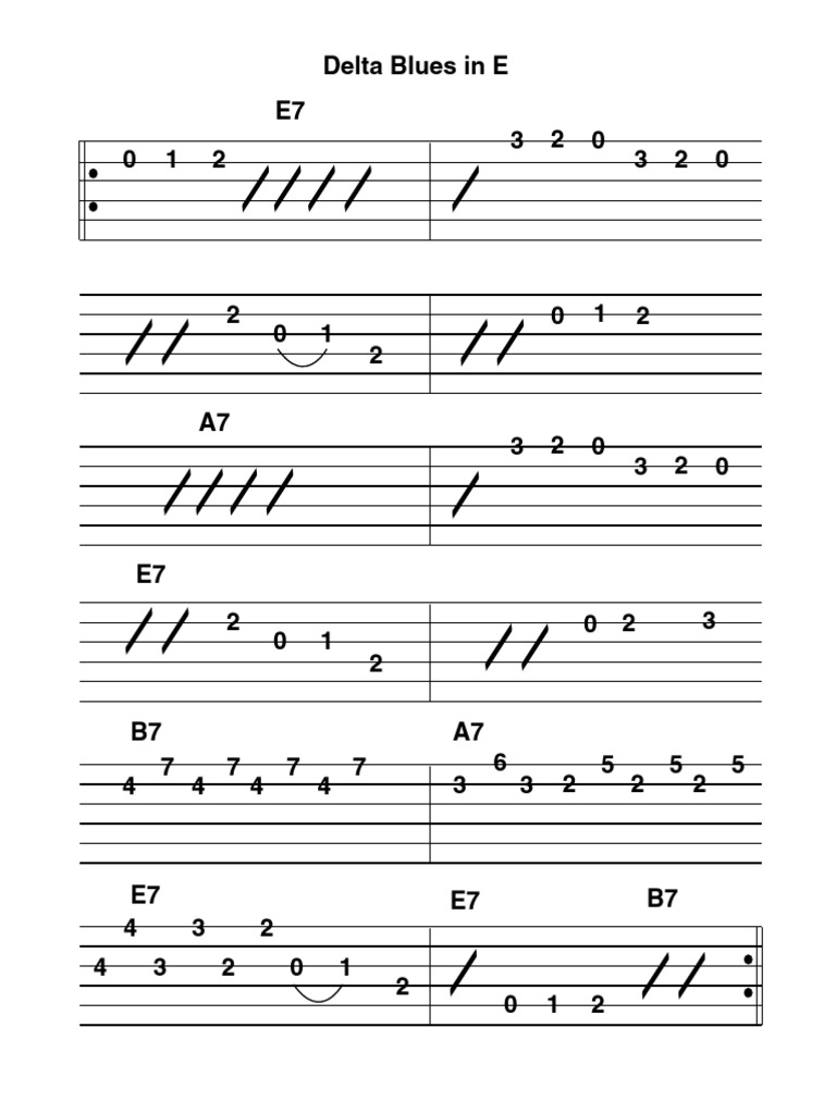 Delta Blues E | PDF