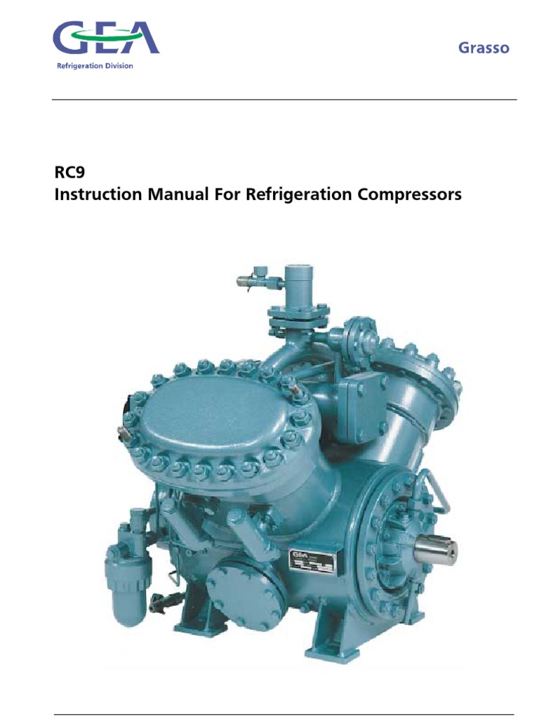 RC9 Instruction Manual For Refrigeration Compressors | PDF | Cylinder ...