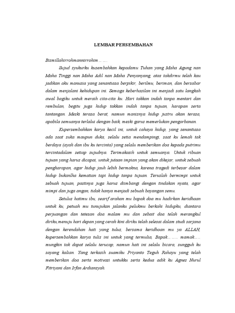 Lembar Persembahan Pdf