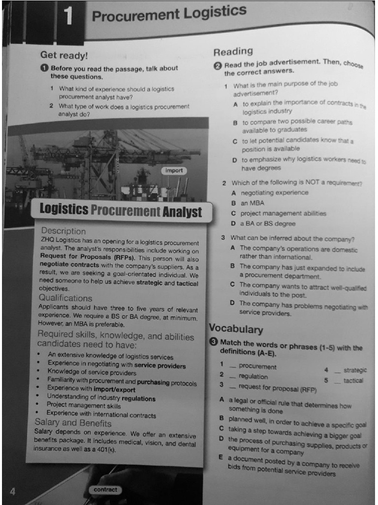 Logistics Career Paths Book 2 | PDF