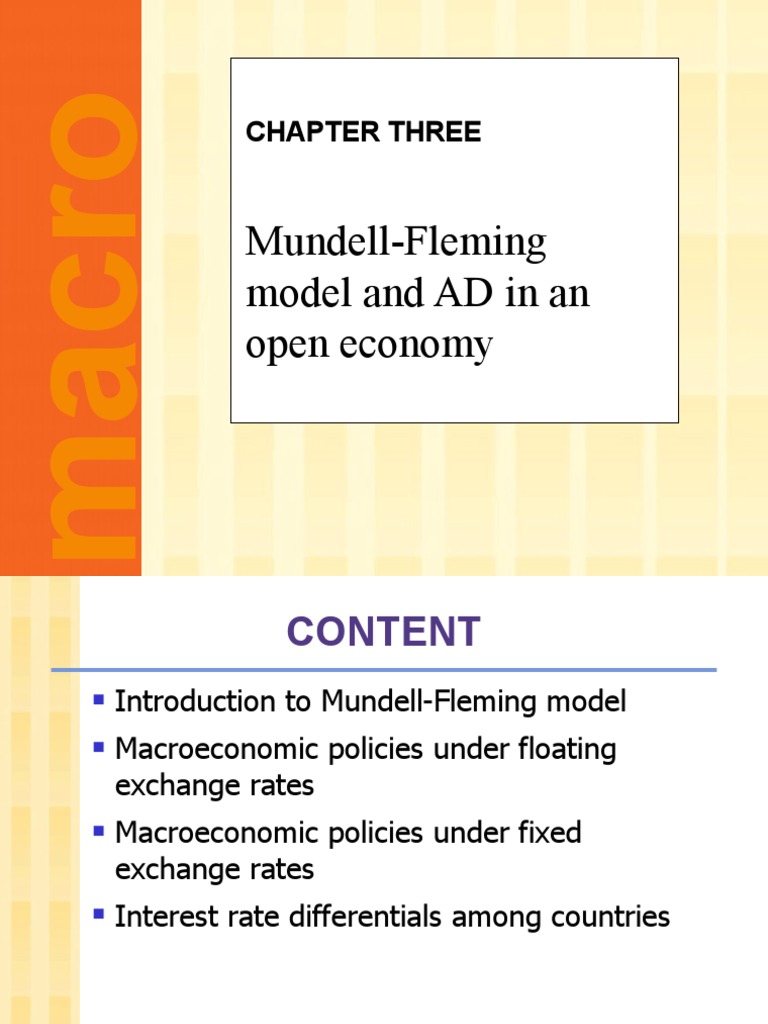 Chapter03-Mundell Fleming Model and AD in Open Economy 2020 | PDF ...