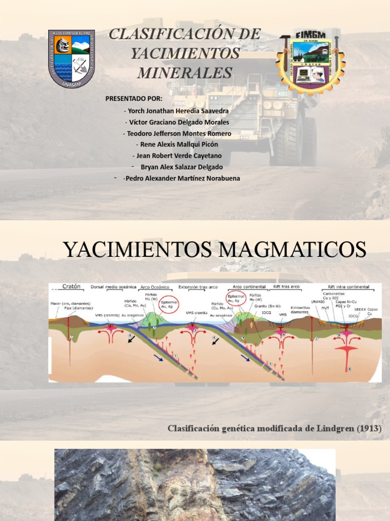 Clasificación de Yacimientos Minerales | PDF | Roca (geología) | Meteorización