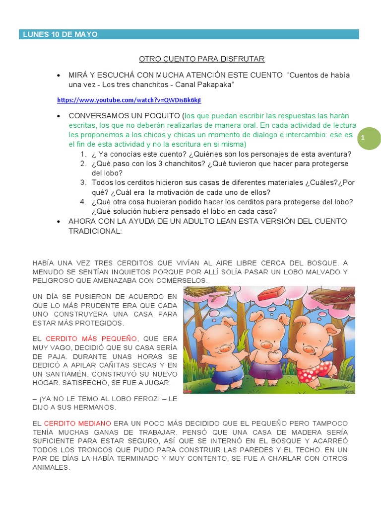 Actividades y Cuentos para Primer Grado | PDF | Calendario