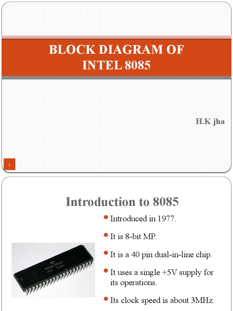 Block Diagram of 8085.Pptx1END | PDF | Central Processing Unit ...