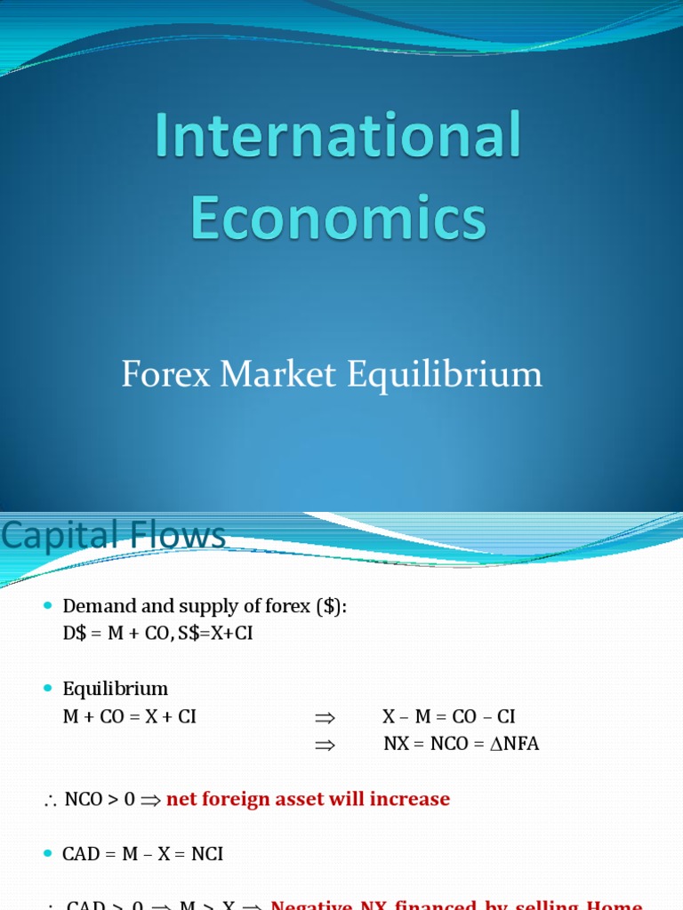 Forex Market Equilibrium | PDF | Exchange Rate | Foreign Exchange Market
